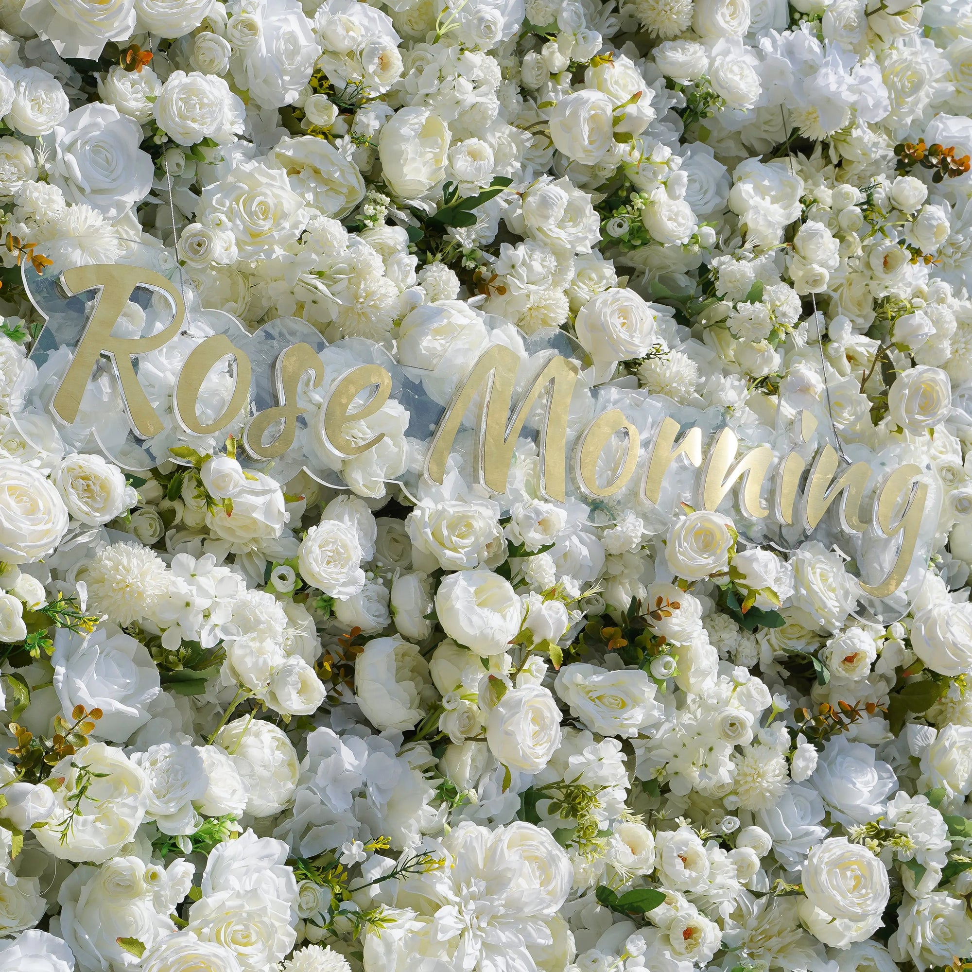 YaYa：Rose Morning Zipper flower wall Fabric Backdrop Artificial