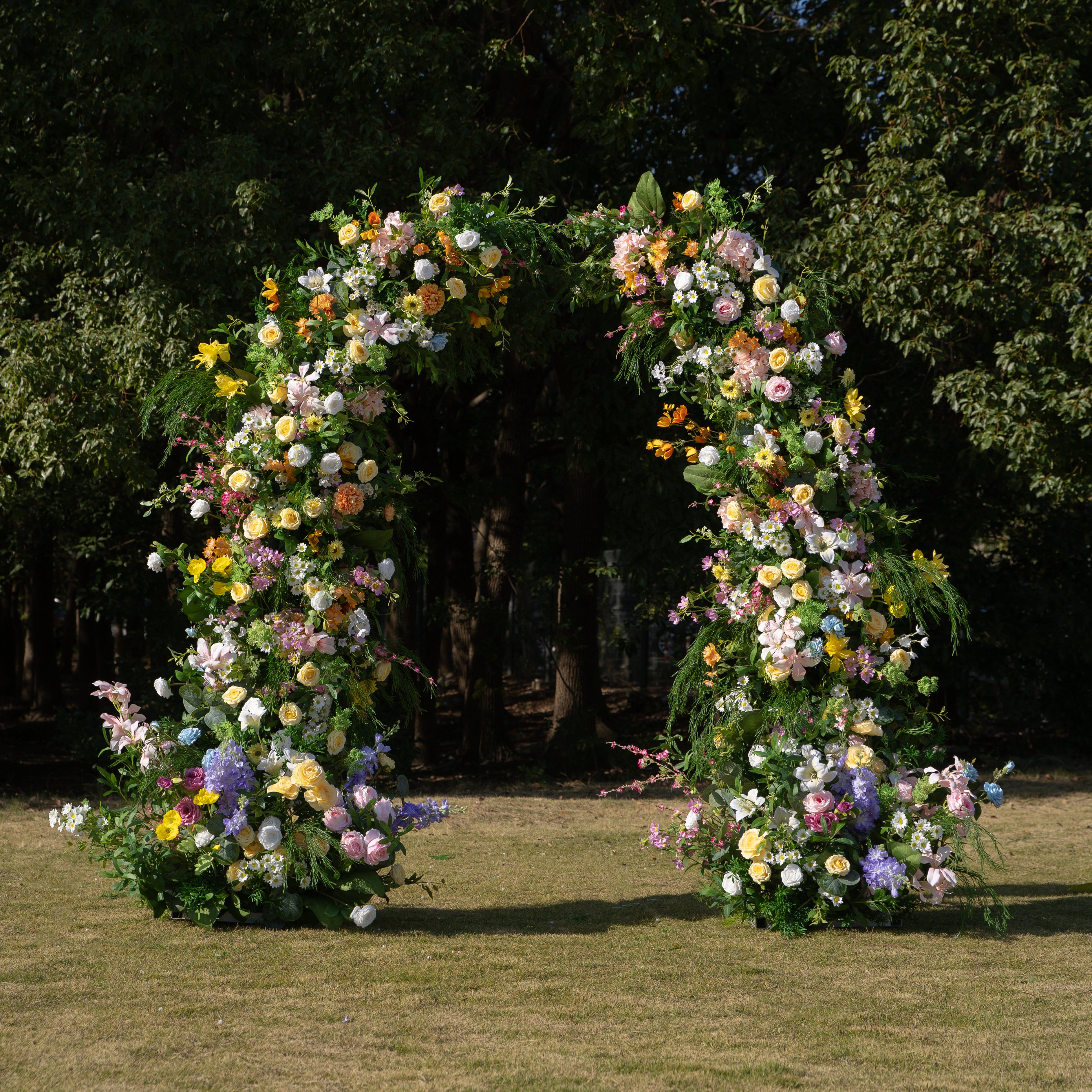 Haha：Wedding Party Background Floral Arch Decoration (Including Frame ...