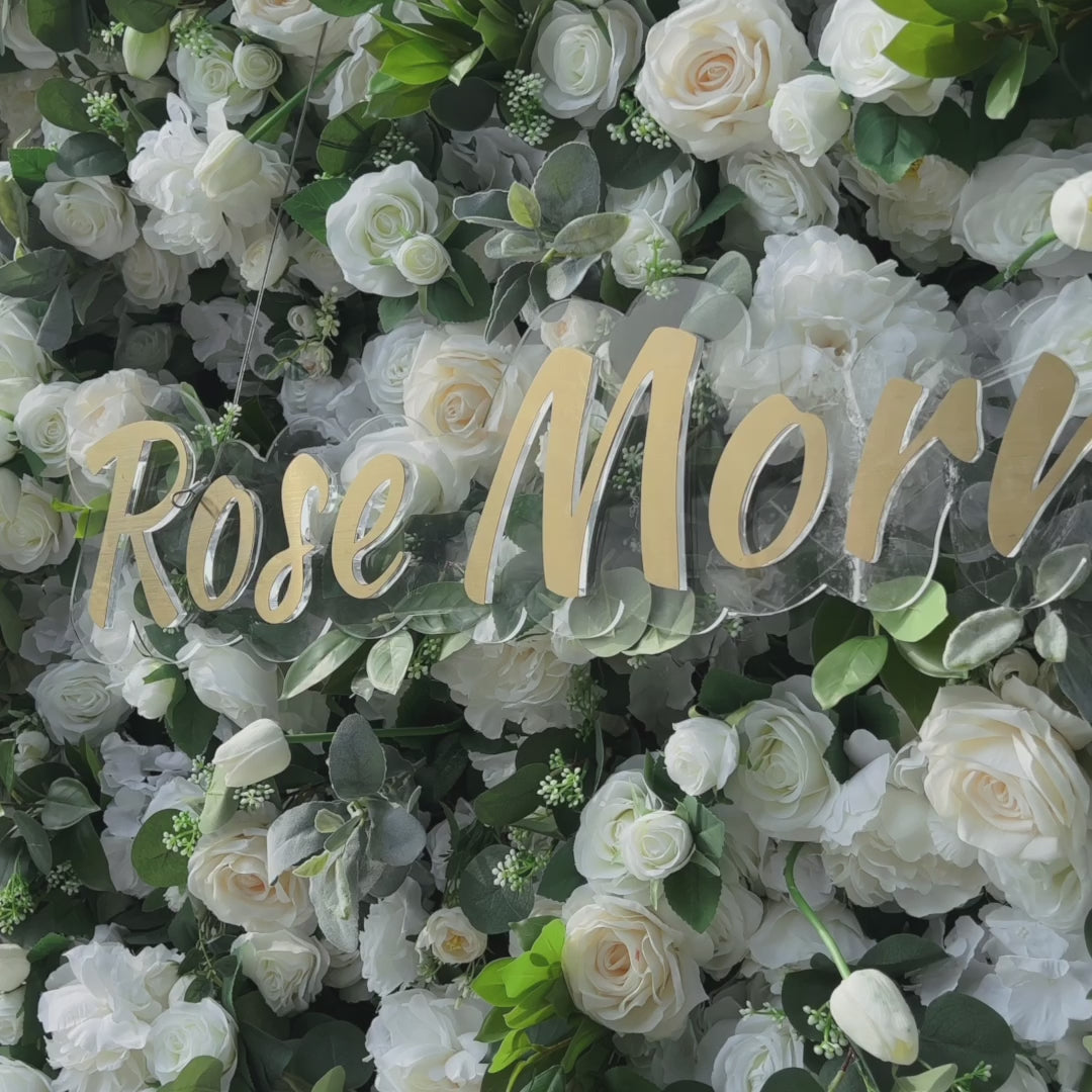 Kitty：5D Fabric Artificial rolling up curtain flower wall - Rose – Rose ...